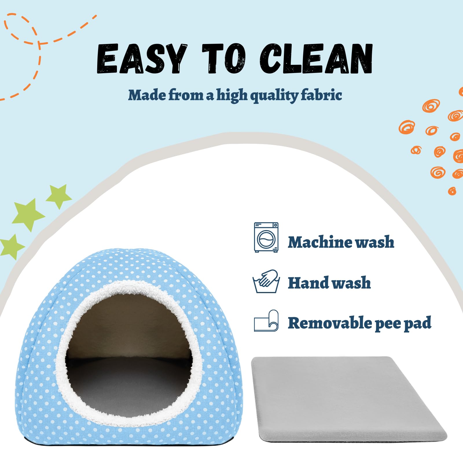 Snapklik.com : Rabbit Hideout Large Bunny Bed Washable Rabbit House And ...