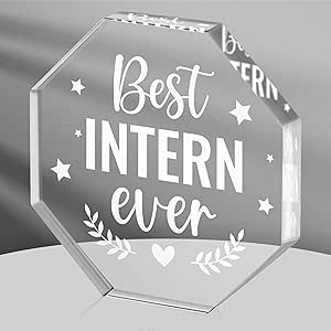 Amazon.com: WATINC Appreciation Gifts Award for Intern - Thank You ...