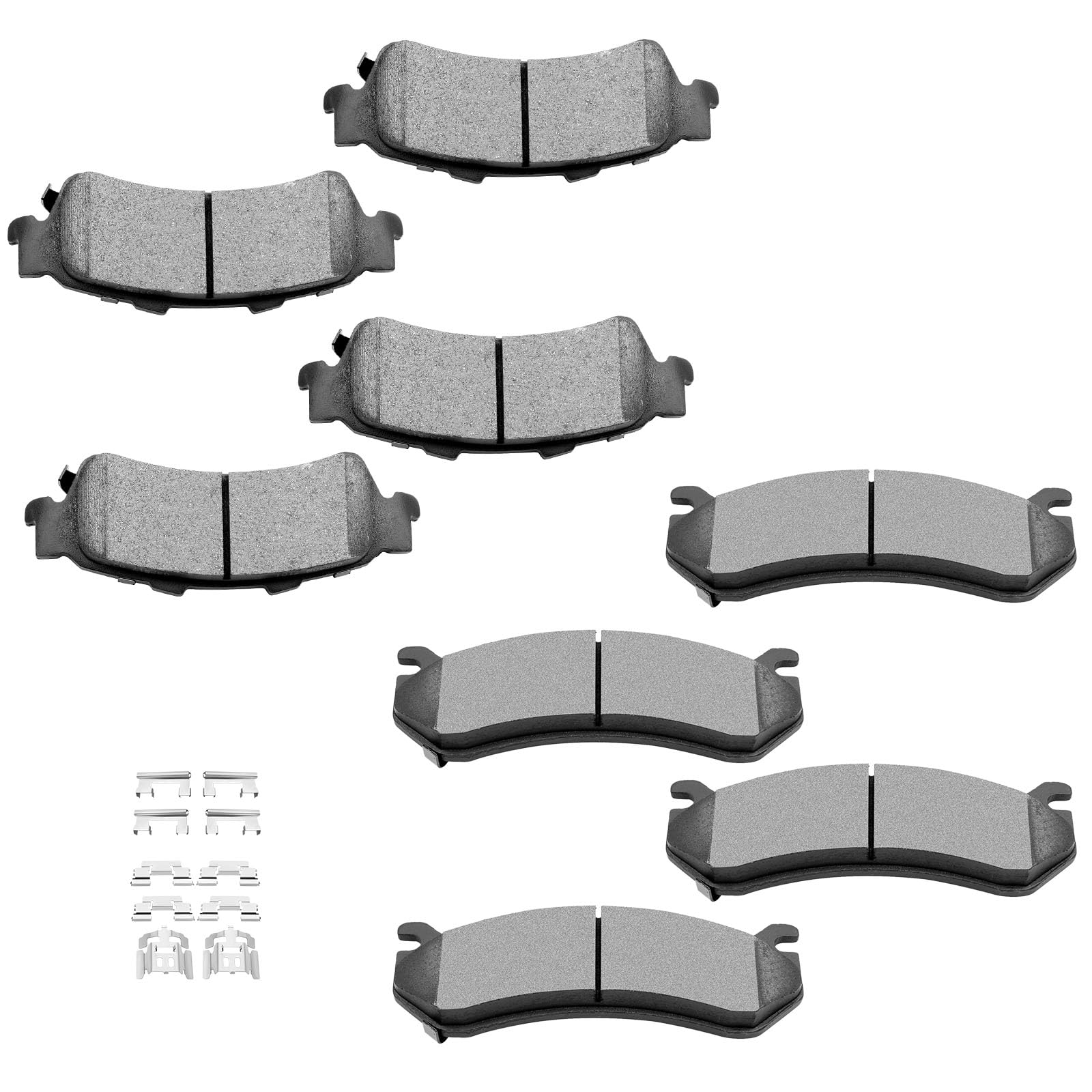 Amazon.com: BRAKEUS Front Rear Quiet D785 D792 Ceramic Brake Pads Sets ...