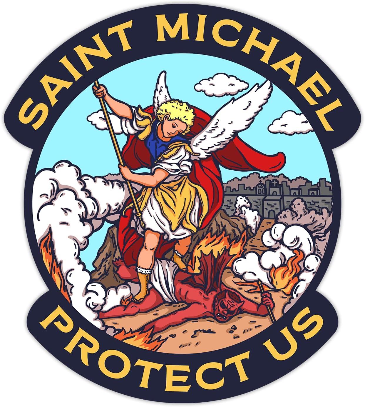 Amazon.com - Fun Catholic st Michael Archangel Catholic Shop and Store ...