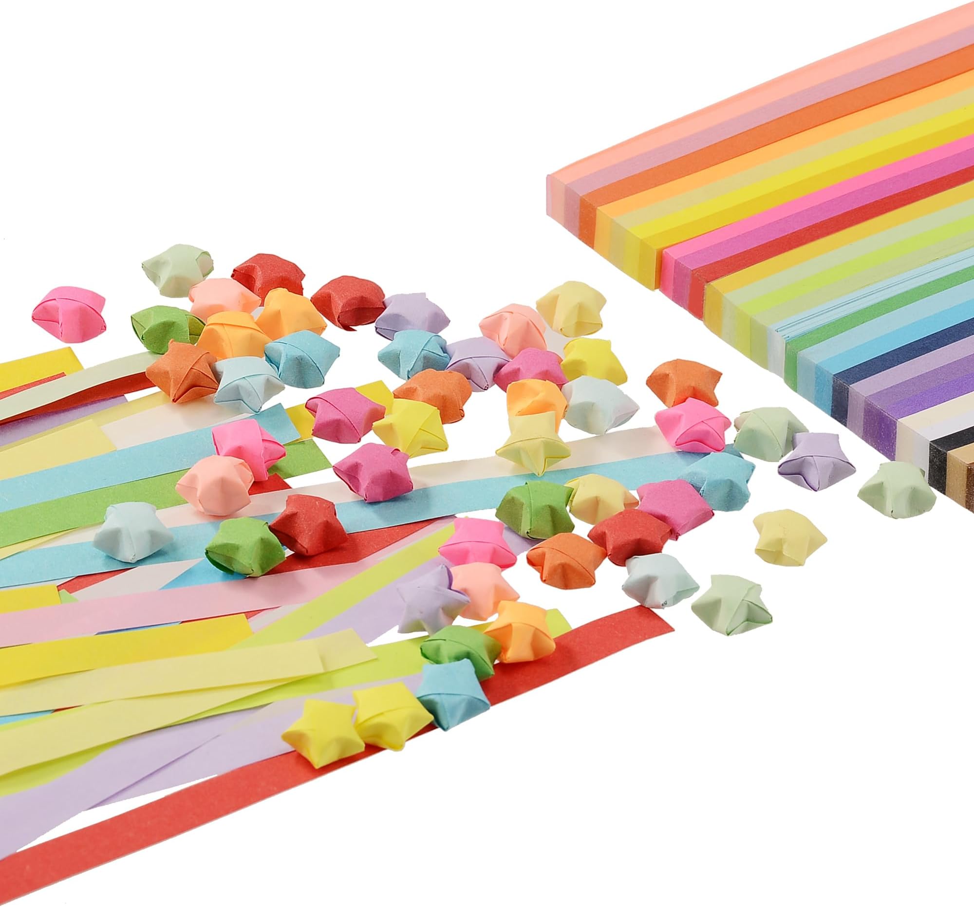Amazon.com : 1080 Sheets Star Origami Paper 10 Assortment Color Star ...