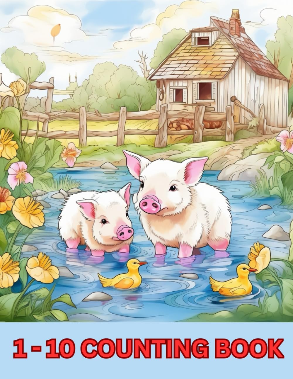 1 - 10 Counting Book: 1 - 10 Learning and coloring book, 25 pages of ...