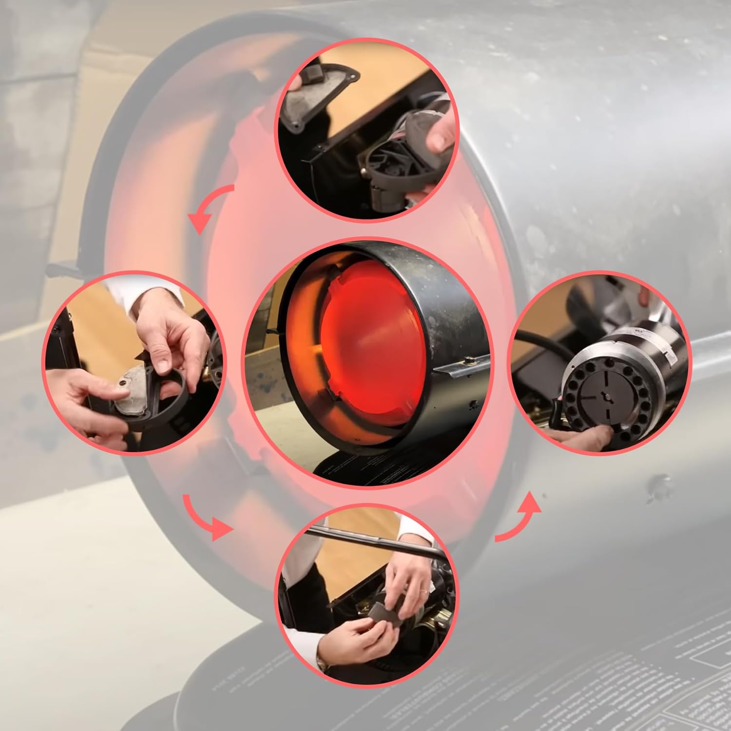 Huarntwo Kit de rotor F226831 y filtro de aire F221887 para Heat Star ...