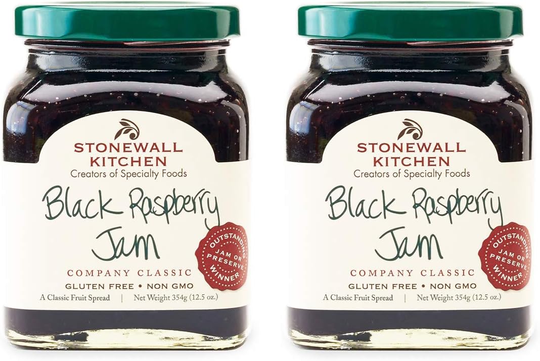 Amazon.com: Stonewall Kitchen Black Raspberry Jam, 12.5 ounces (Pack of ...