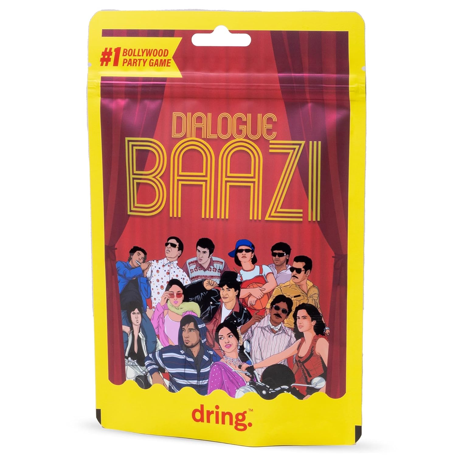 Dring Dialogue Baazi - The #1 Bollywood Party Game (100 Cards, Adult ...