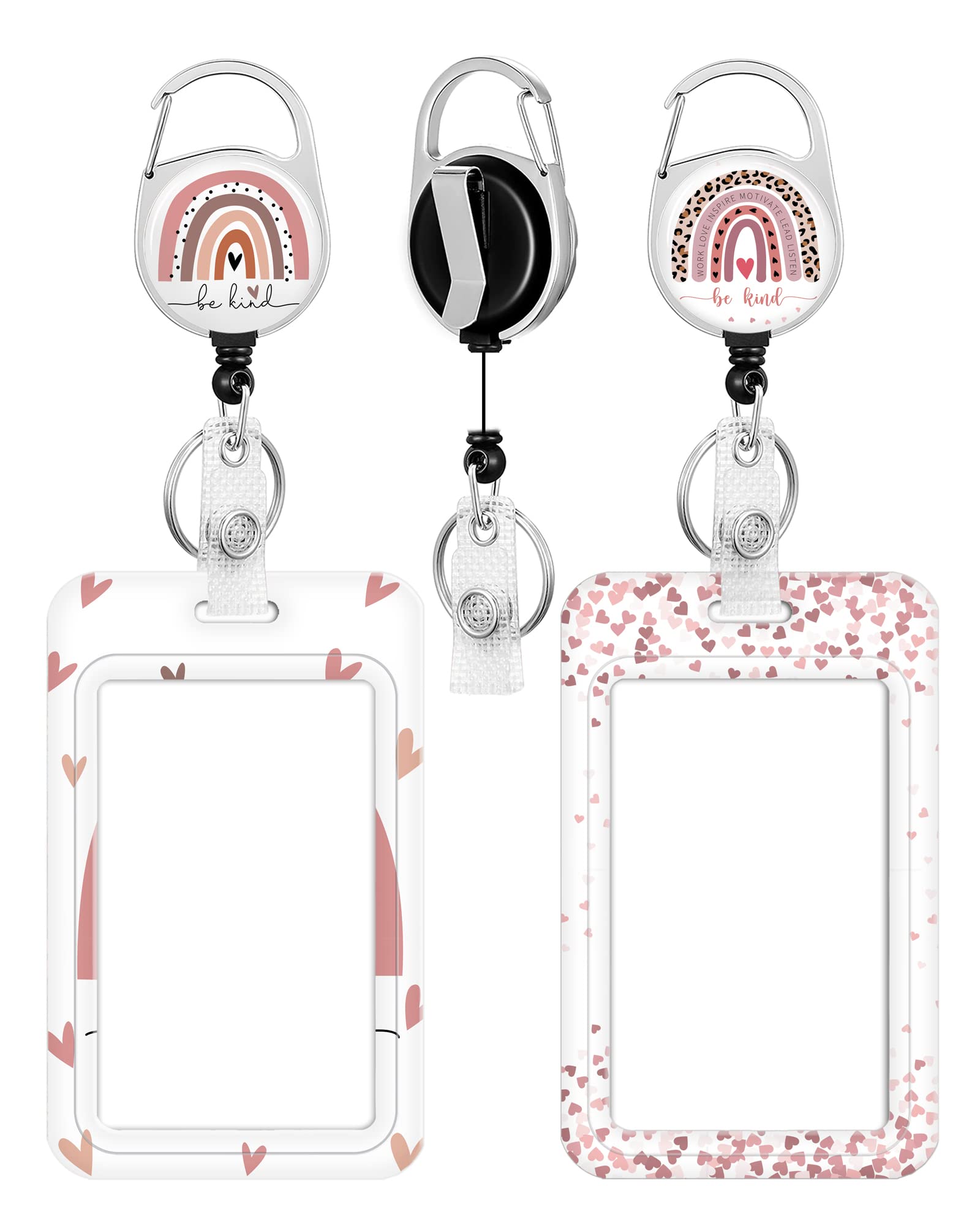 Snapklik.com : 2 Pack Badge Holder And Heavy Duty Retractable Reel, ID ...