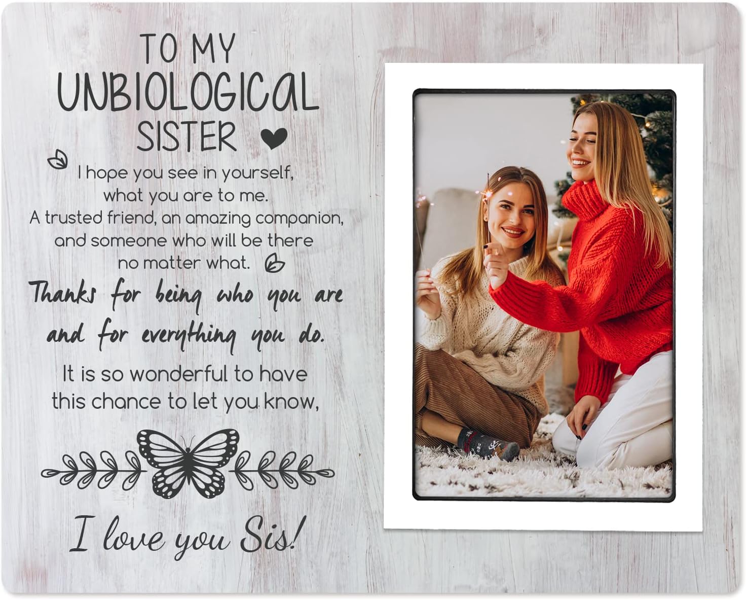 Amazon.com - Zauly Gifts for Sisters Wood Picture Frame, Sister Gifts From Sisters Bother ...