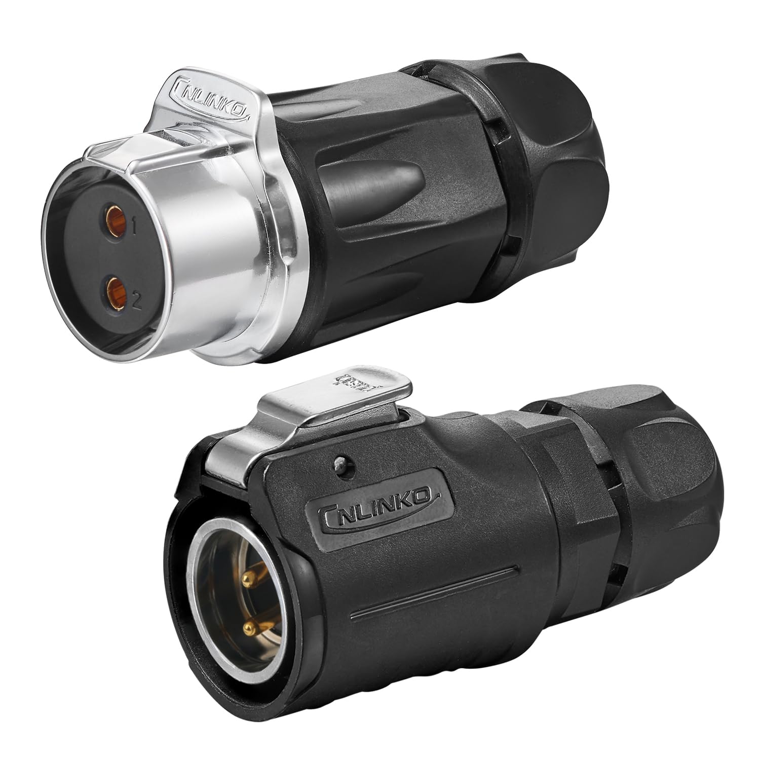 Buy CNLINKO LP-20 2 PIN Waterproof Connector, IP68 Circular Connector ...