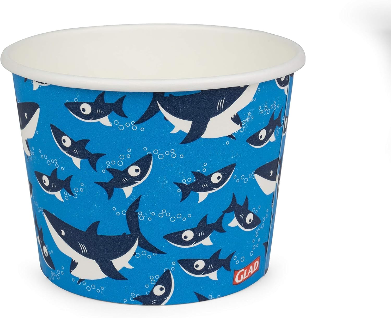 Snapklik.com : Glad Disposable Paper Snack Cups In Shark Design Snack ...