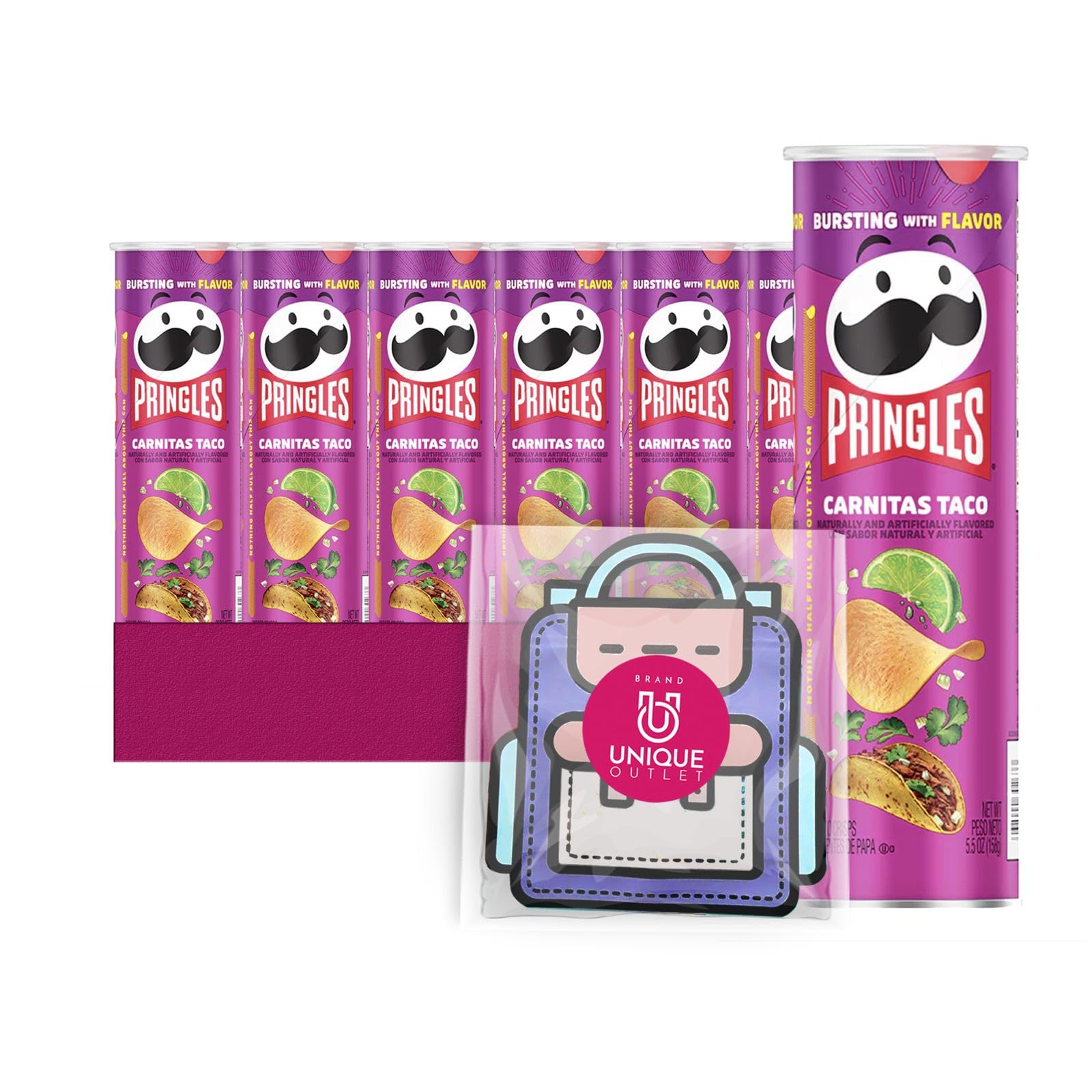 Snapklik.com : Pringles Street Flavors 6- Count Of Carnitas Taco Potato ...