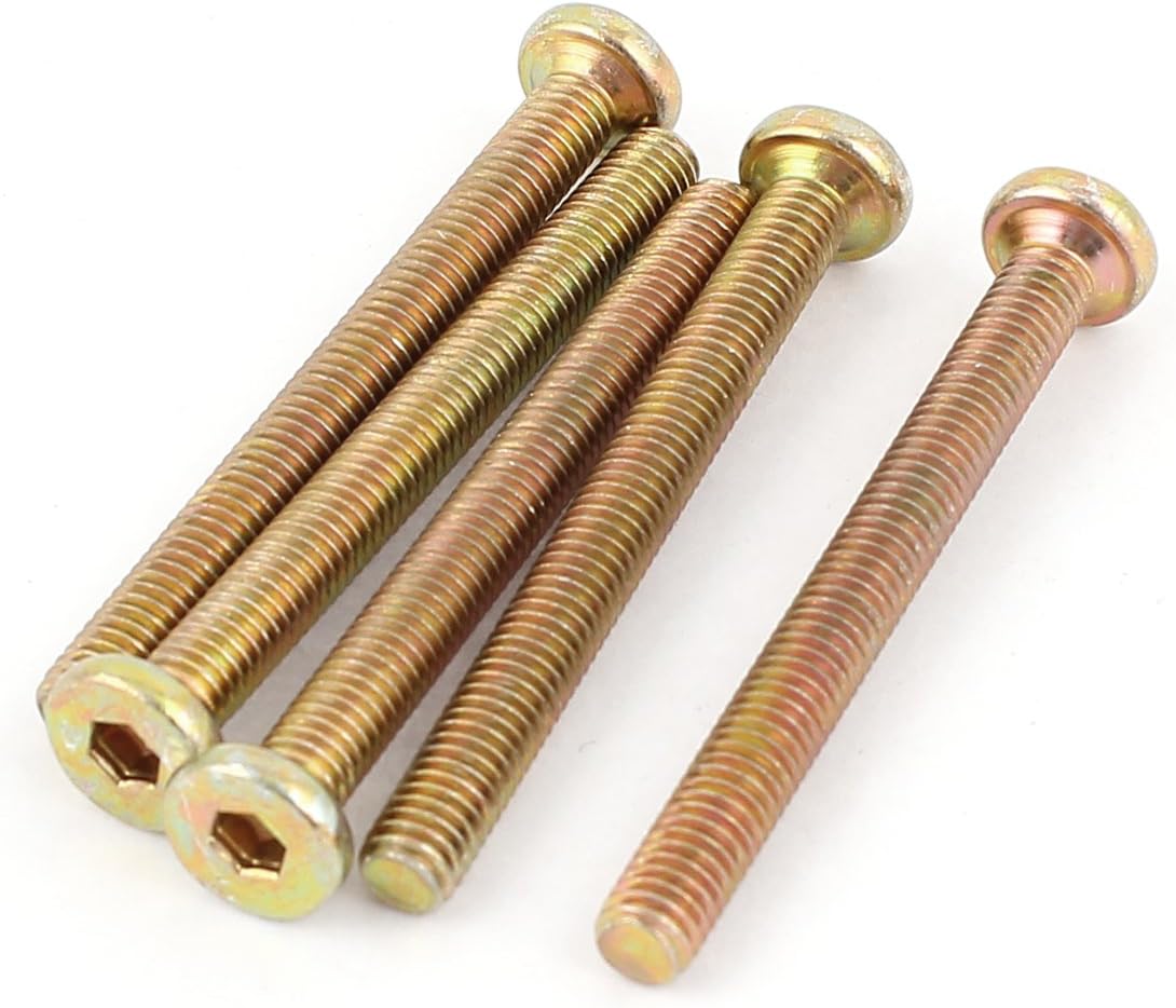 Amazon.com: uxcell a15062400ux0151 M6 x 60mm Threaded Hex Hexagon ...