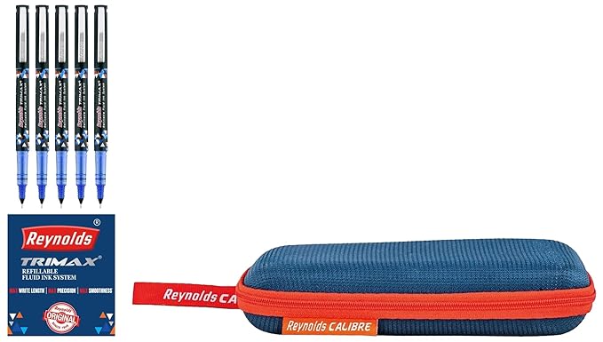 Reynolds GEOMETRY BOX TRIMAX BLUE - 5 COUNT | 0.5mm Tip Size : Amazon ...