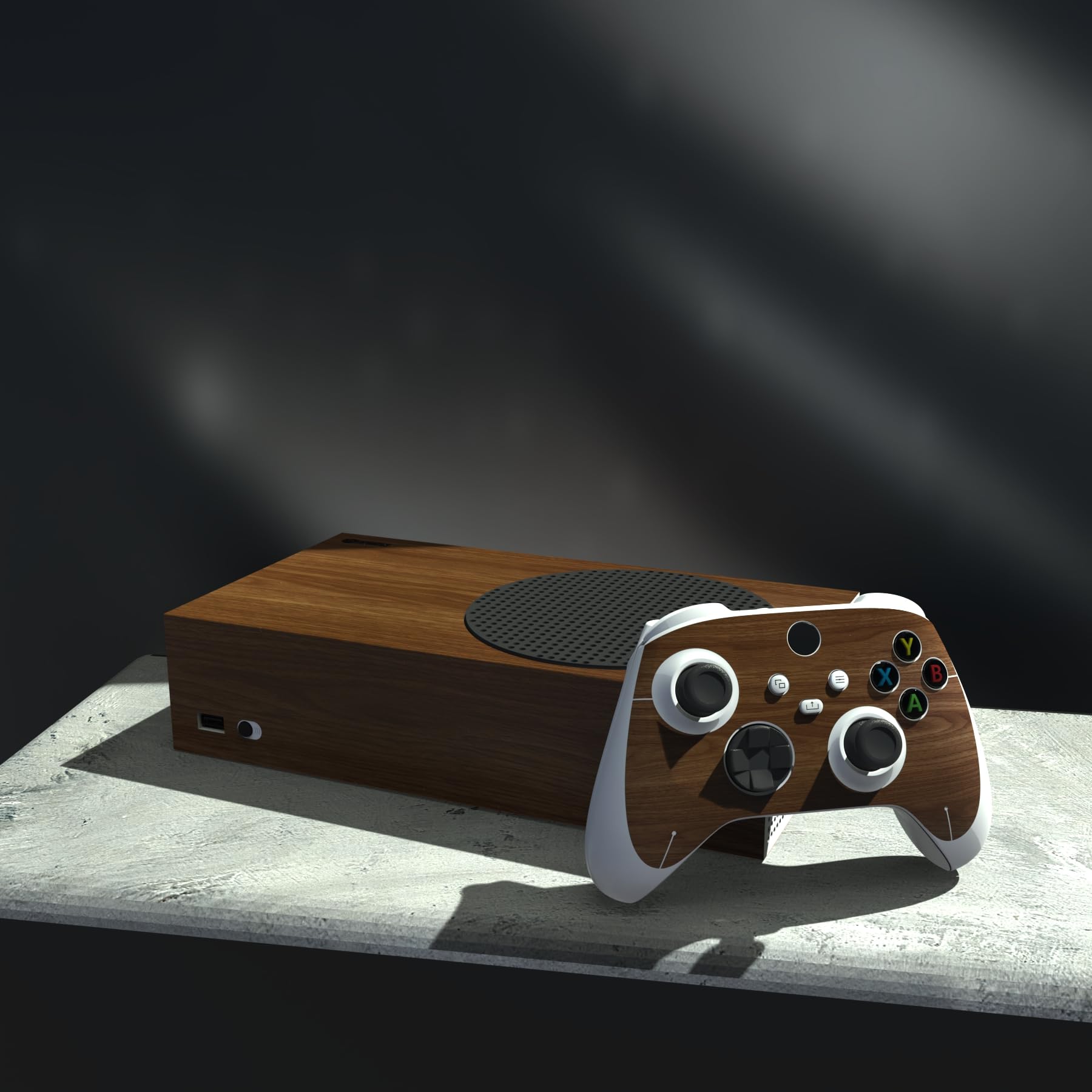 Snapklik.com : PlayVital Wood Grain Custom Vinyl Skins For Xbox Core ...