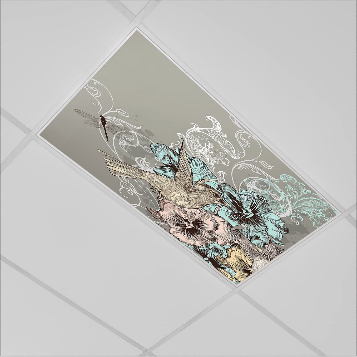 Eggshell Fluorescent Light Diffuser ShadeMagic Fluorescent Light