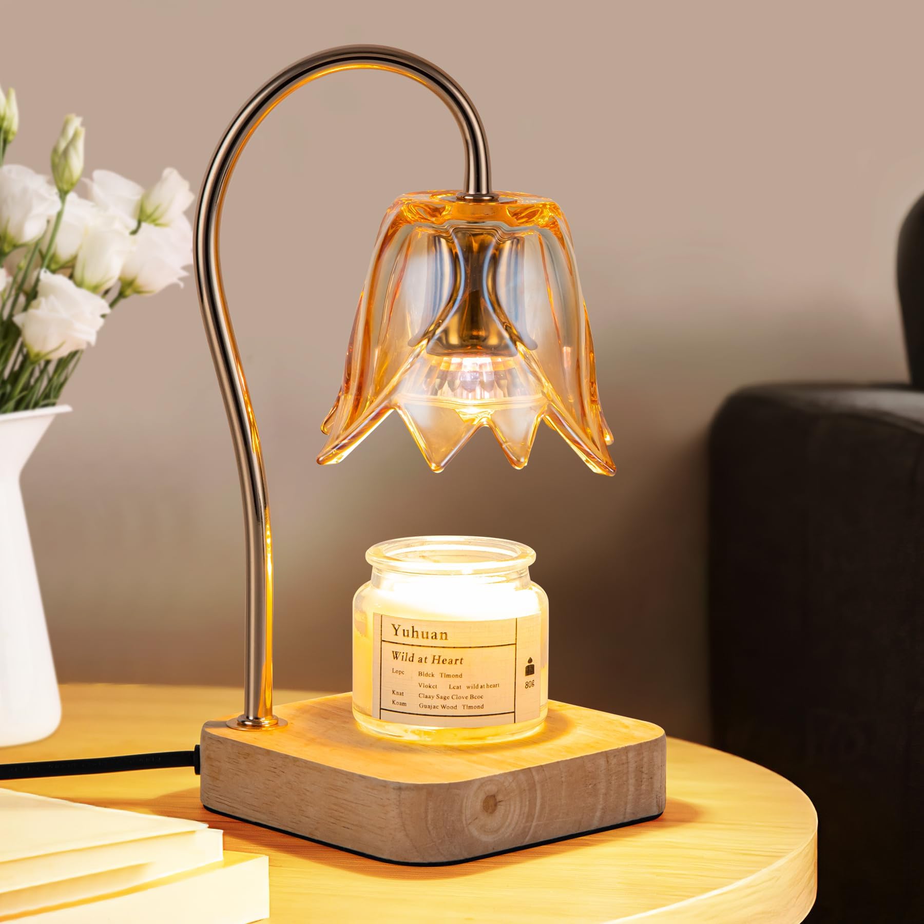 Amazon.com: Candle Warmer Lamp for Jar Candles - Dimmable Wax Warmer ...