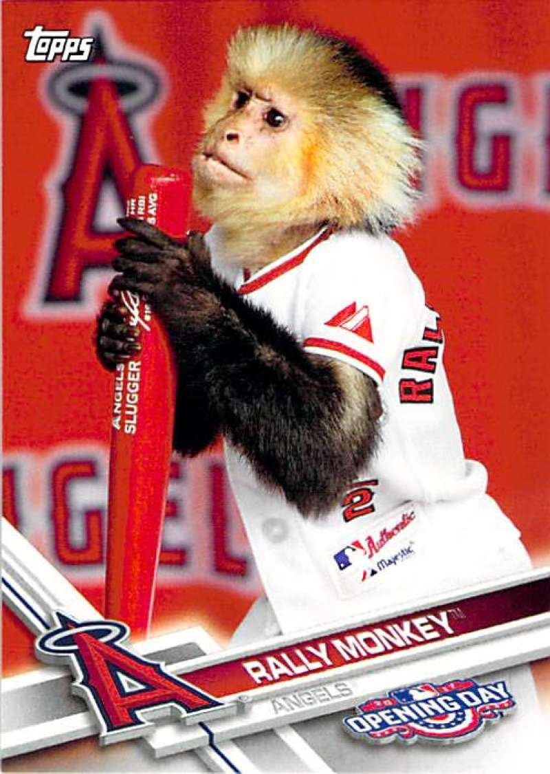 Amazon.com: 2017 Topps Opening Day Mascots #M-3 Rally Monkey 1:3 packs ...