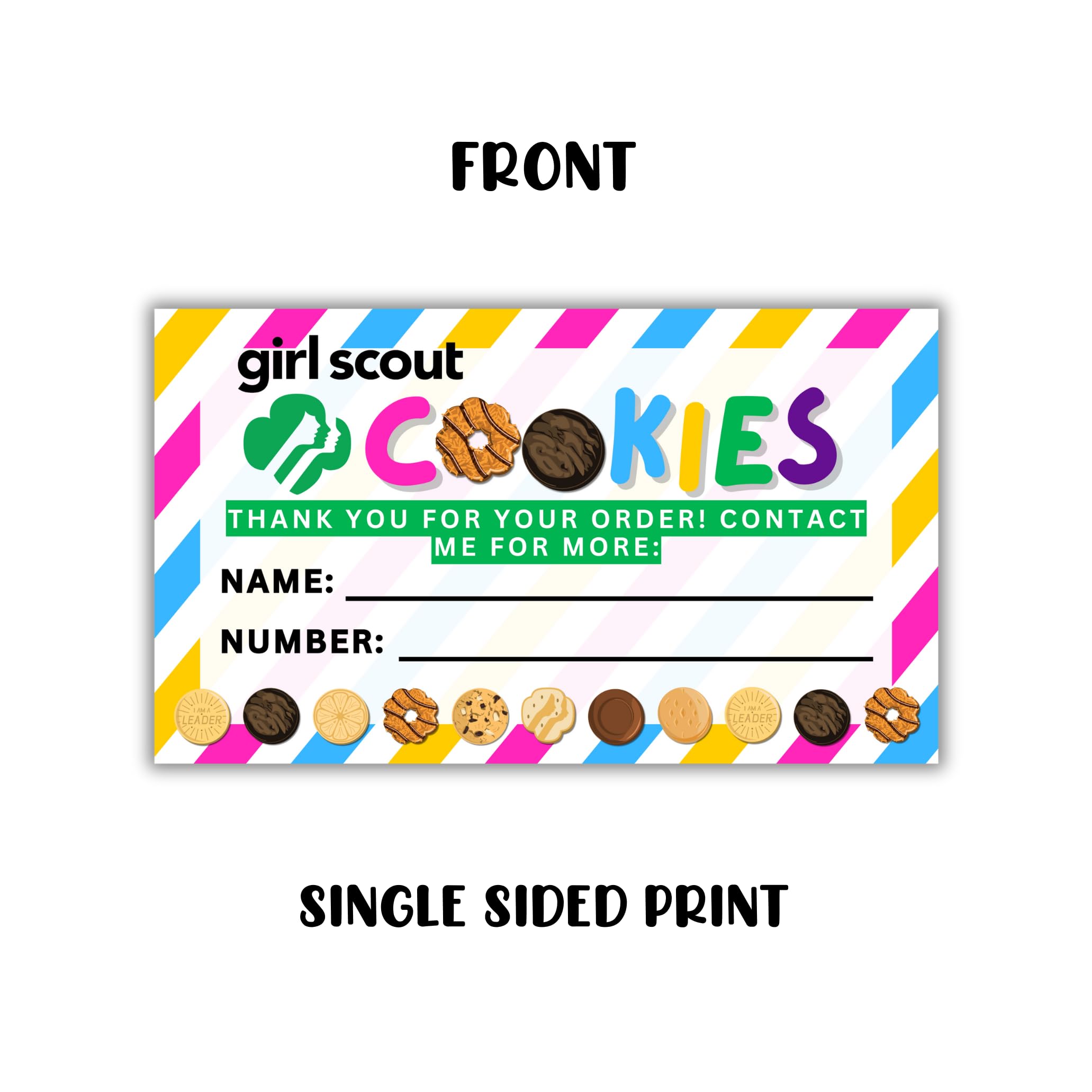 Girl Scout Cookie Tags Printables Girl Scout Cookies Thank You | TPT