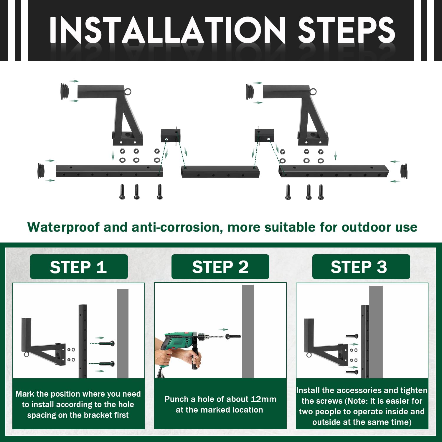 Enclosed Trailer Side Wall Rack Adjustable Side Mount Trailer Ladder ...