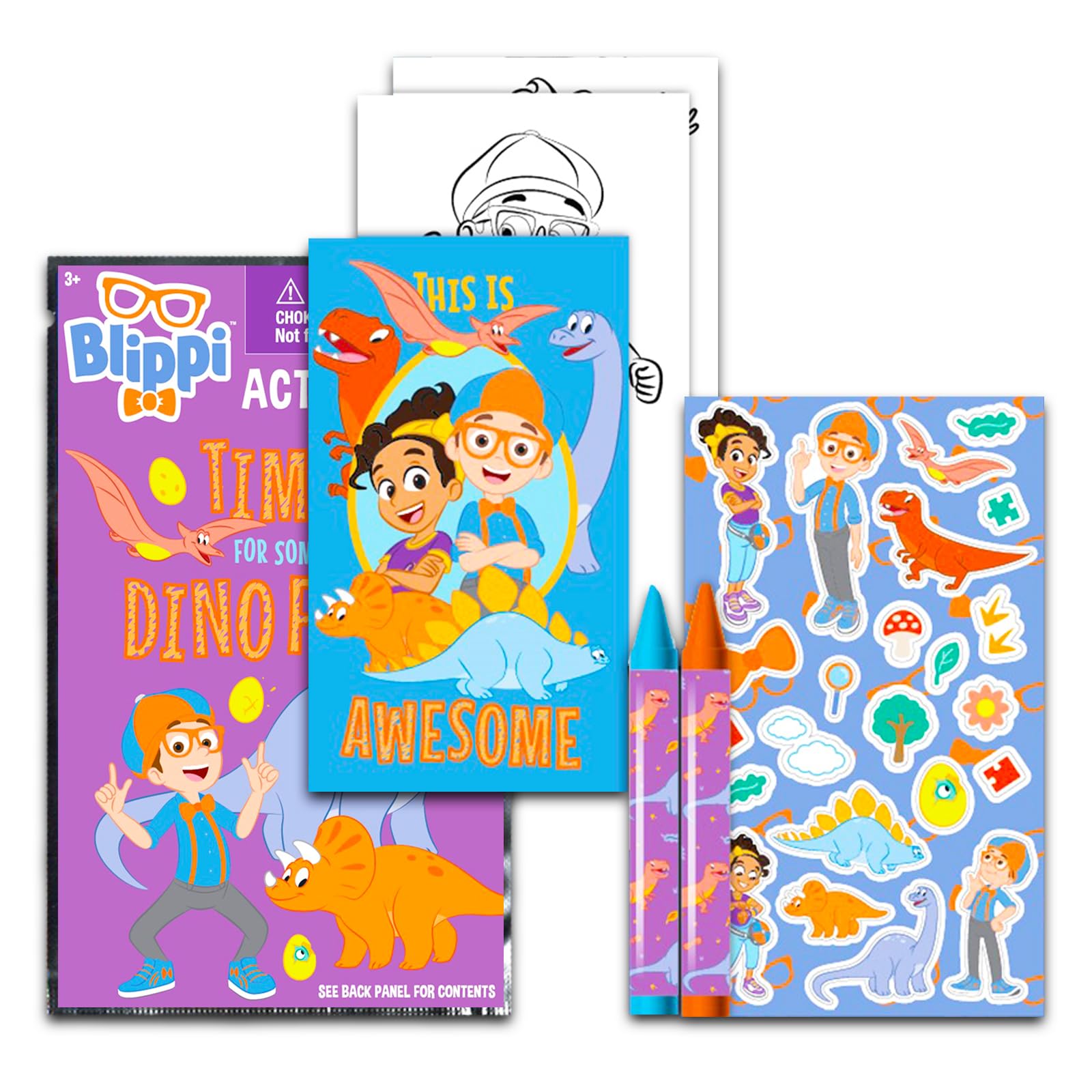 Snapklik.com : Blippi Party Supplies Classroom Gift Exchange Bundle ...
