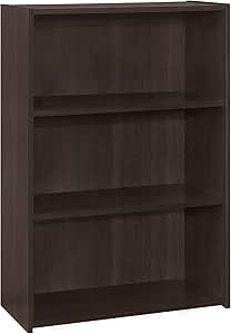 Amazon.com: Monarch Specialties I BOOKCASE-36 H/Cappuccino with 3 ...