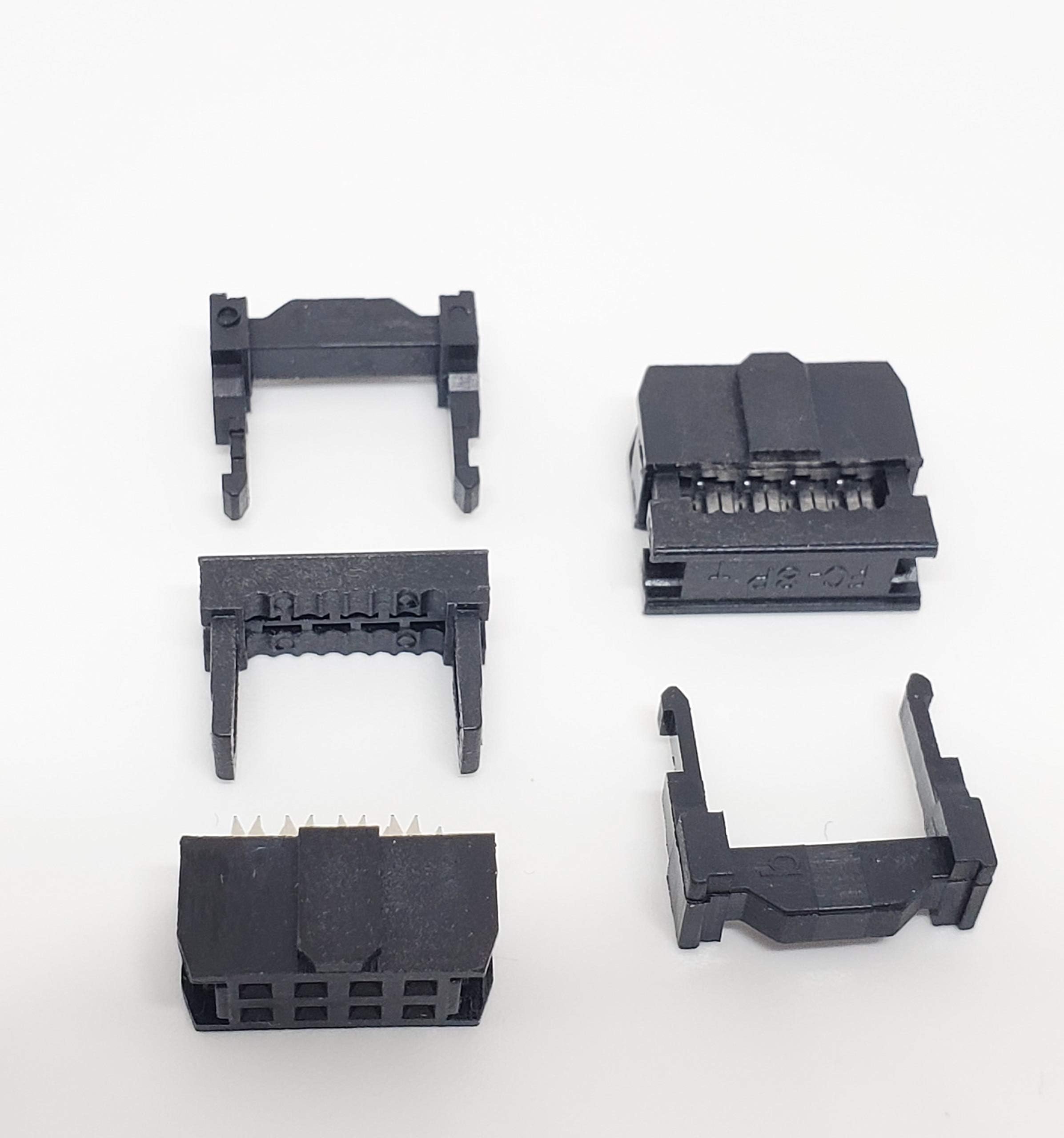 Amazon.com: uxcell 15Pcs 2x4 Pins 2.54mm Pitch Straight Connector Pin ...