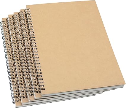 Amazon.com: 5 Pcs 16K Sketchbook, Spiral Sketch Pads, 30 Sheets (60 ...