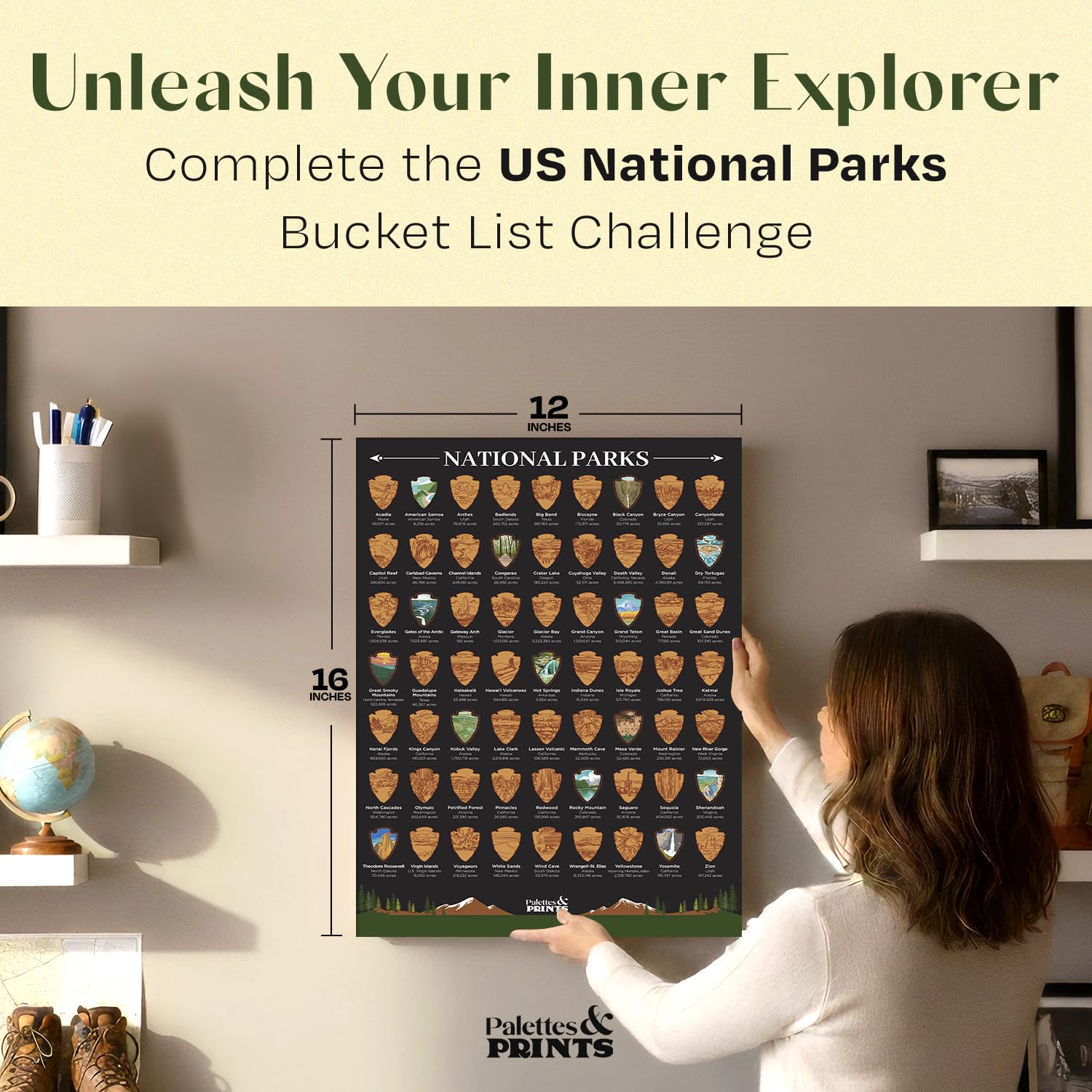 Snapklik.com : US National Parks Scratch Off Poster - National Park ...
