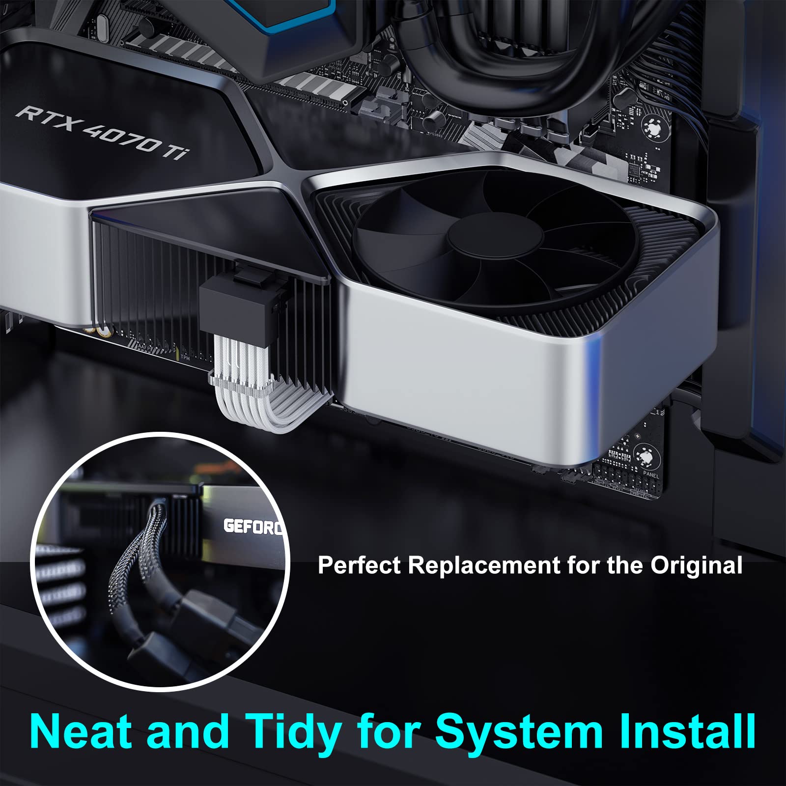 Snapklik.com : Bangfun 16Pin Right Angled RTX 4070 Ti GPU Power ...