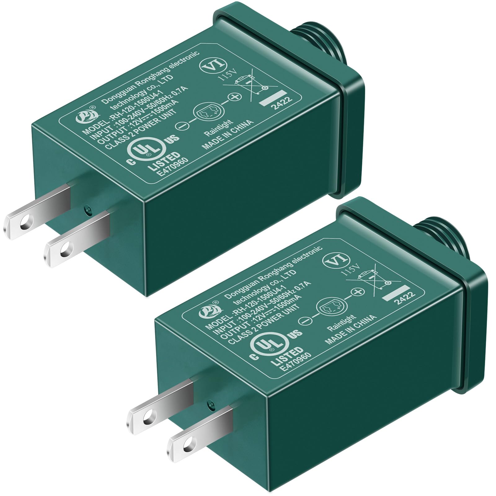 Amazon.com: 2PCS Replacement Yard Inflatable Adapter, 12V 1.5A Class 2 ...