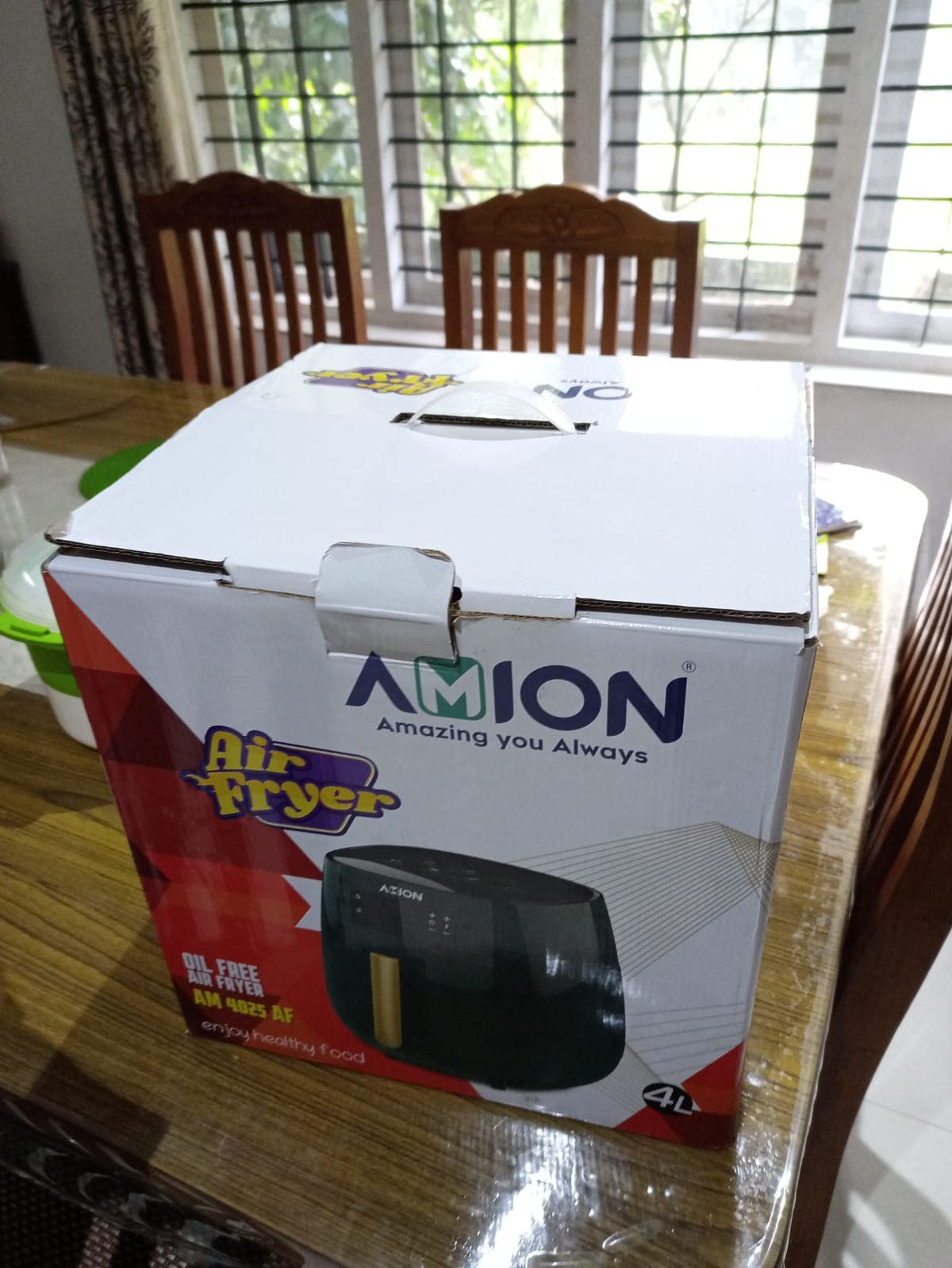Amion Am4025Af 4 Litre Oil Free Air Fryer With 7 Recipes Preset ...