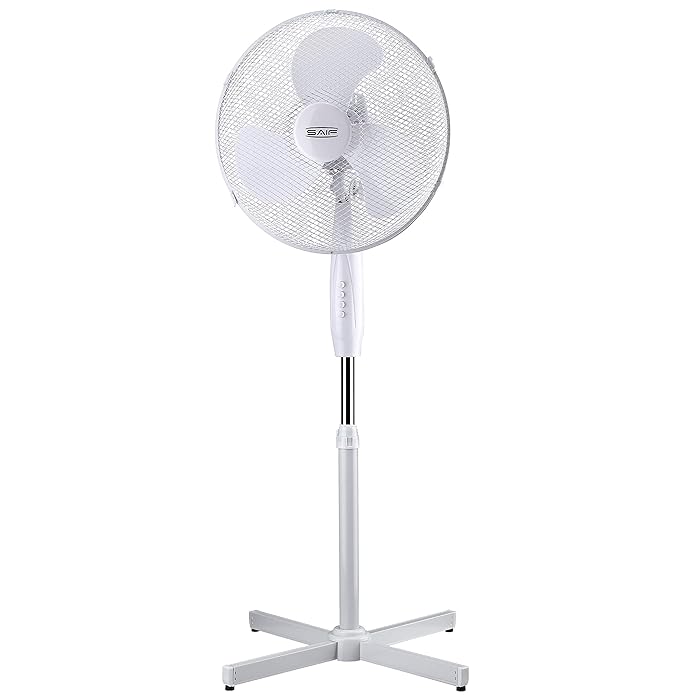 Buy 16” Stand Fan Cross Base Air Cooling Electric Summer Fan ...