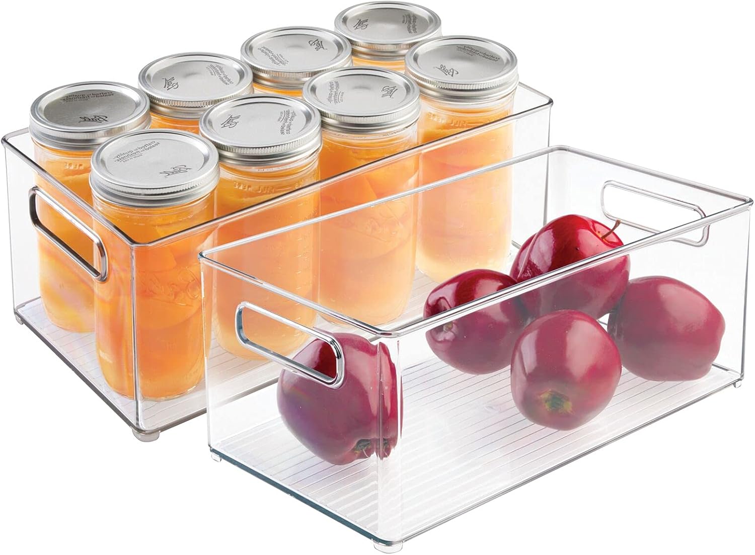 Amazon.com: mDesign Deep Plastic Kitchen Storage Organizer Container ...