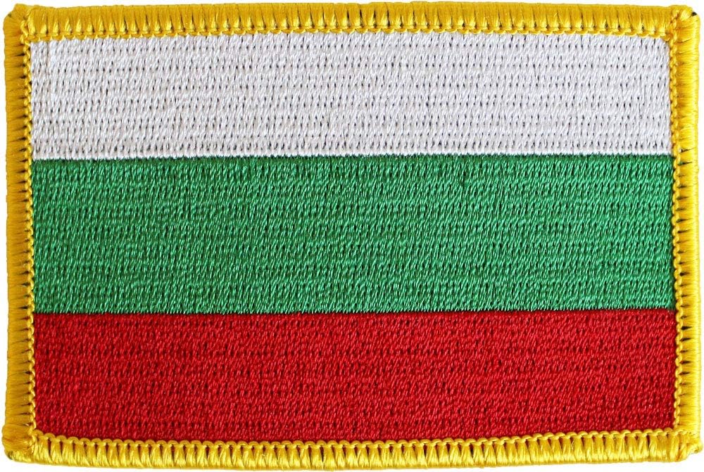 Amazon.com: Bulgaria Flag Embroidered Sew on/Iron on Rectangular Patch, Approx. Size 2.25" x 3. ...