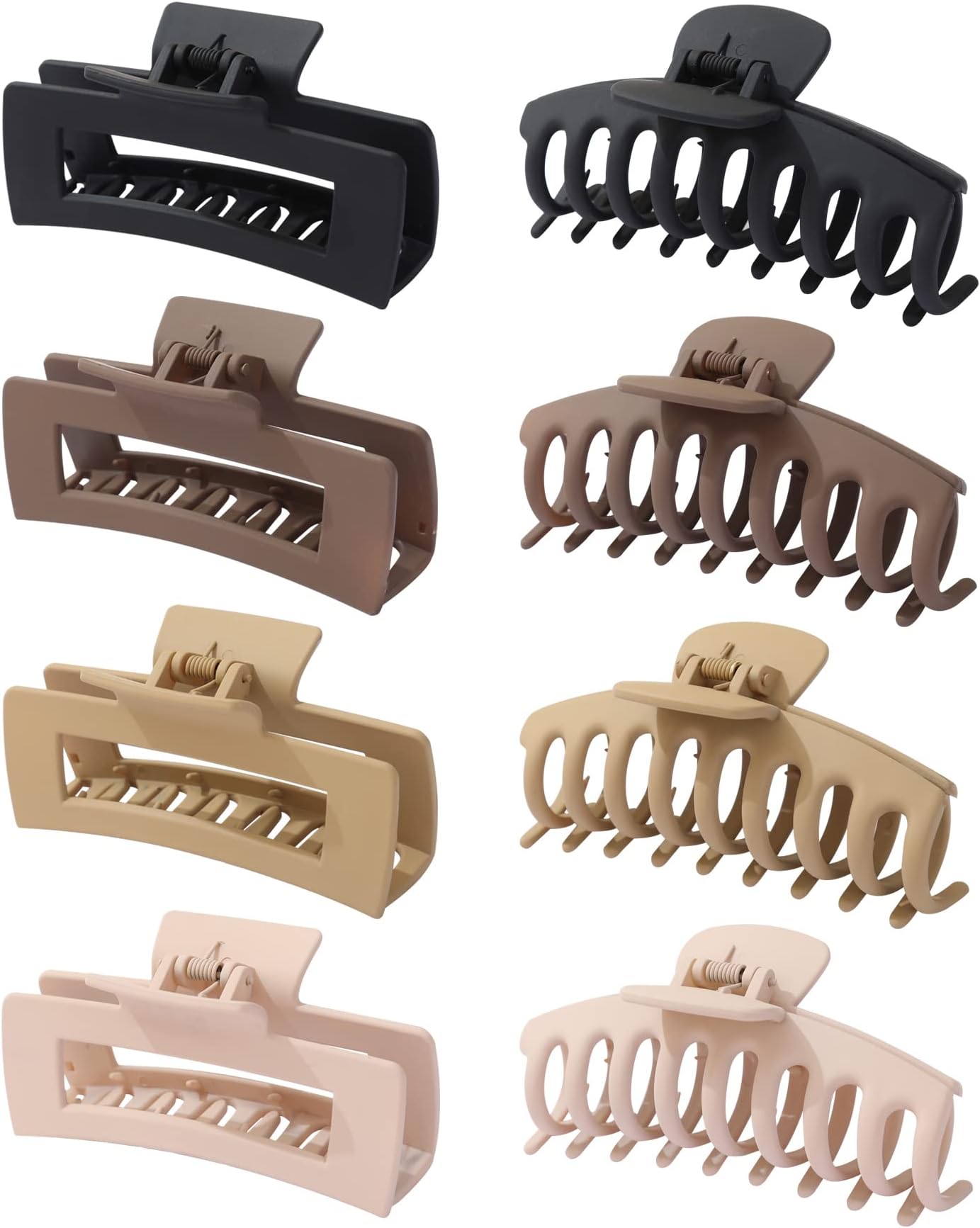 Amazon.com: CAIHE Large Flower Hair Claw Clips for Women Girls Non Slip ...