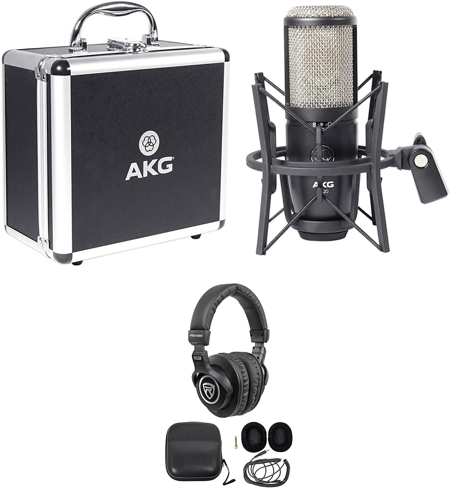 Amazon.com: AKG P420 Studio Condenser Recording Podcasting Microphone ...