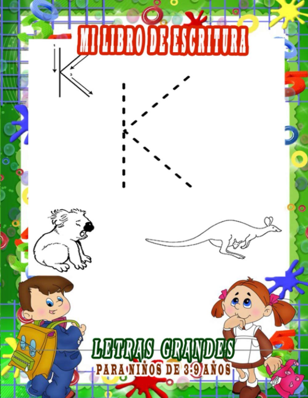 Buy Mi Libro De Escritura Letras Grandes Para Niños de 3-9 años ...