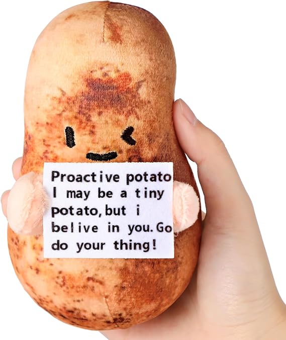 Amazon.com: PullCrease Funny Big Cute Potato Plush 5.3 Inch Kawaii ...