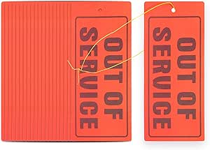 30pcs 6.6x3.1 inch Out of Service Tags with 15.7inch Tag Wires, Red ...
