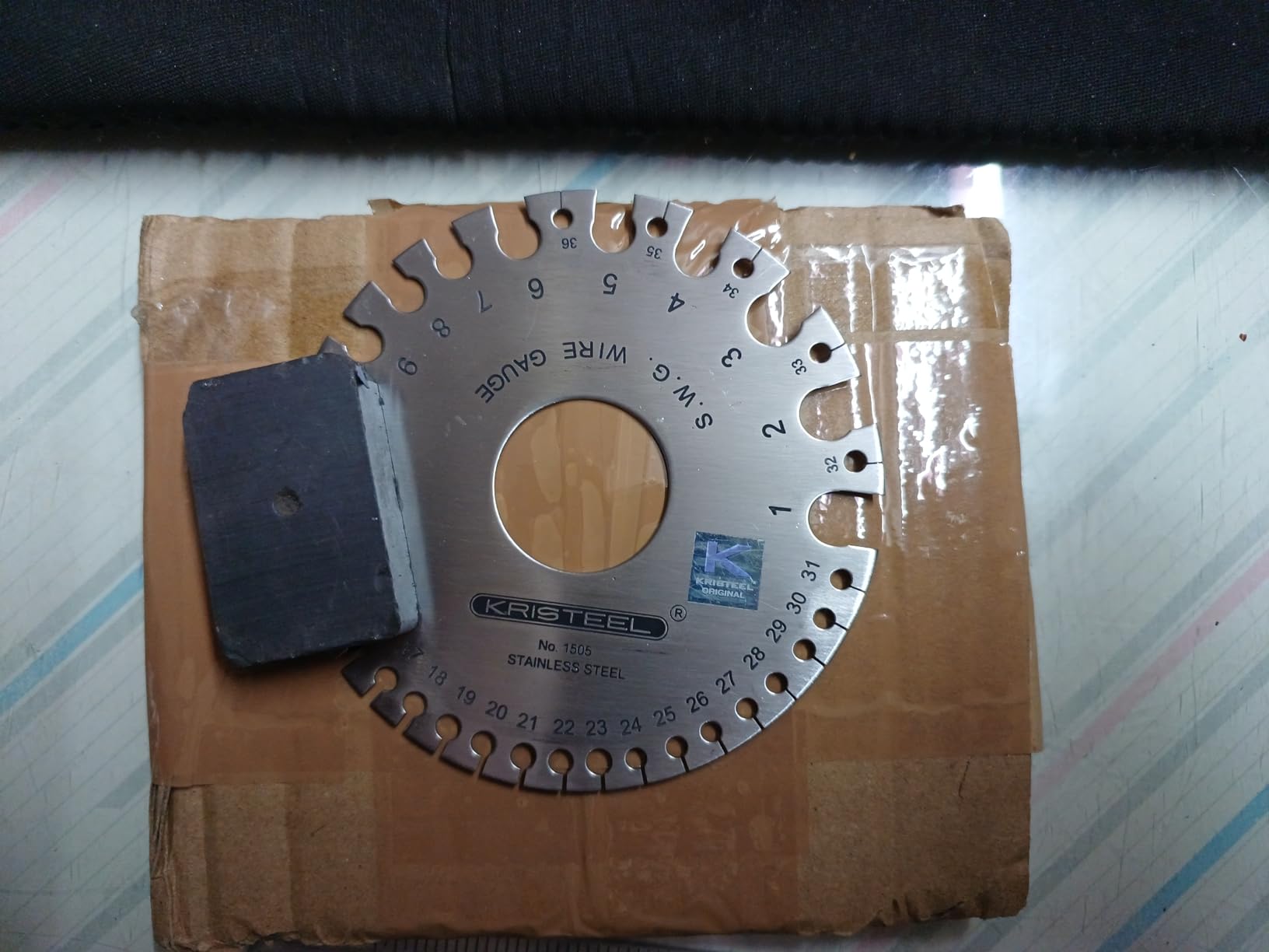 Kristeel Precision Stainless Steel Measuring Wire Gauge Round (Silver ...