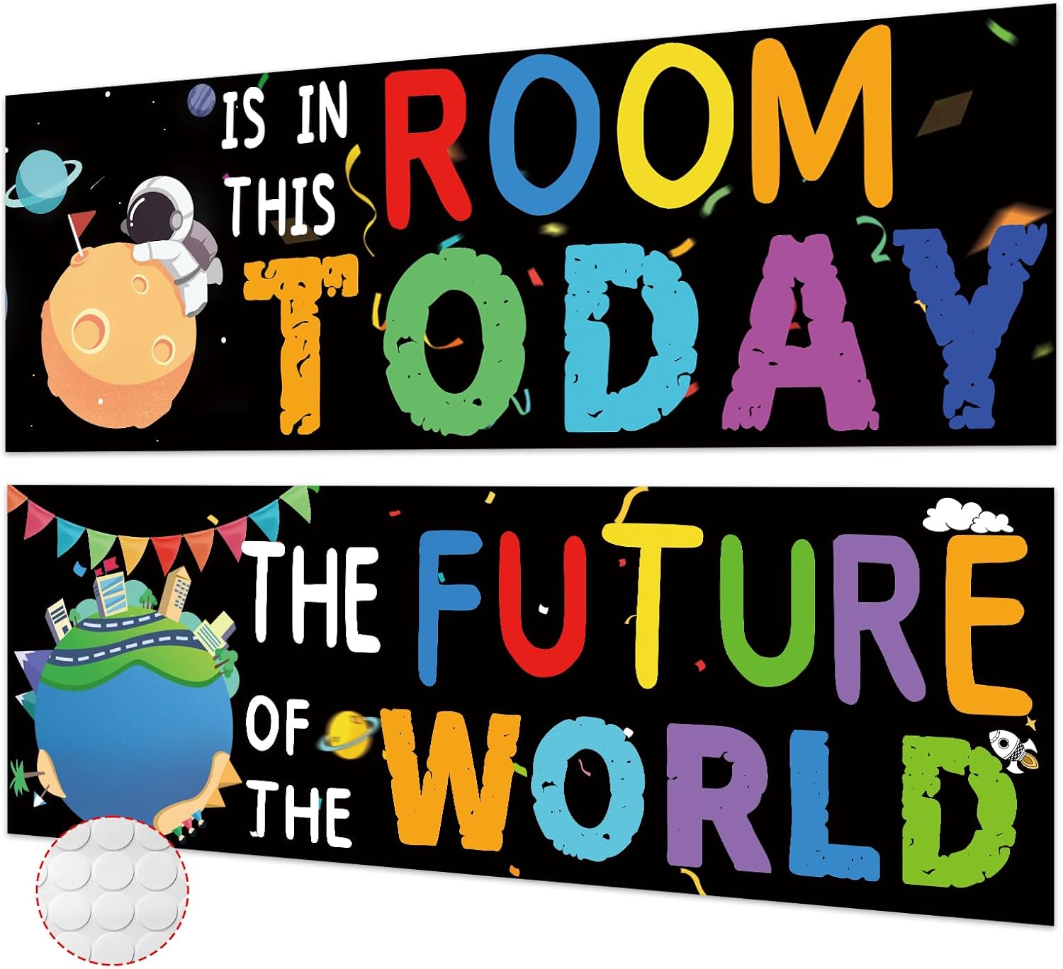 Amazon.com: Rsgift Classroom Banners Decorations Poster,2 PCS Large ...