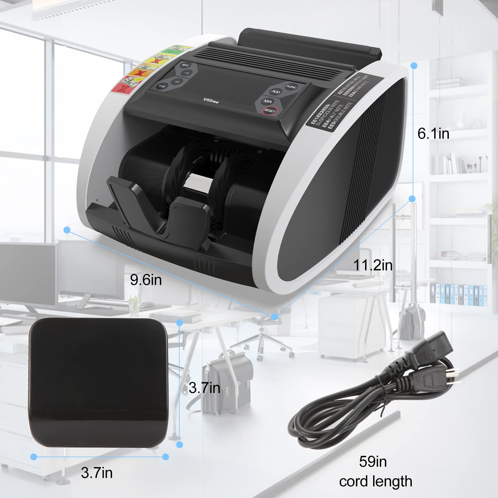 Bill Counter Machine Machine, Vlifree Bill Counter With Count Value Of ...