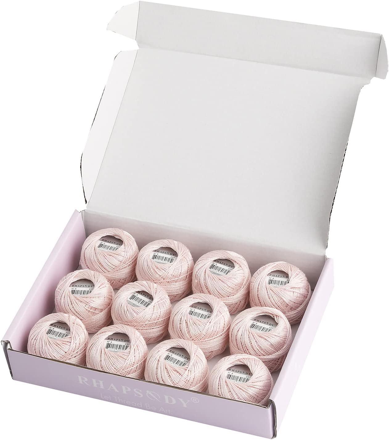 Amazon.com: Rhapsody Pearl Cotton Thread Size 8 Crochet Thread Perle ...