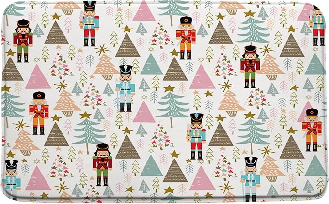Amazon.com: Sunhe Merry Christmas Bath Mat The Nutcracker Colorful Xmas ...