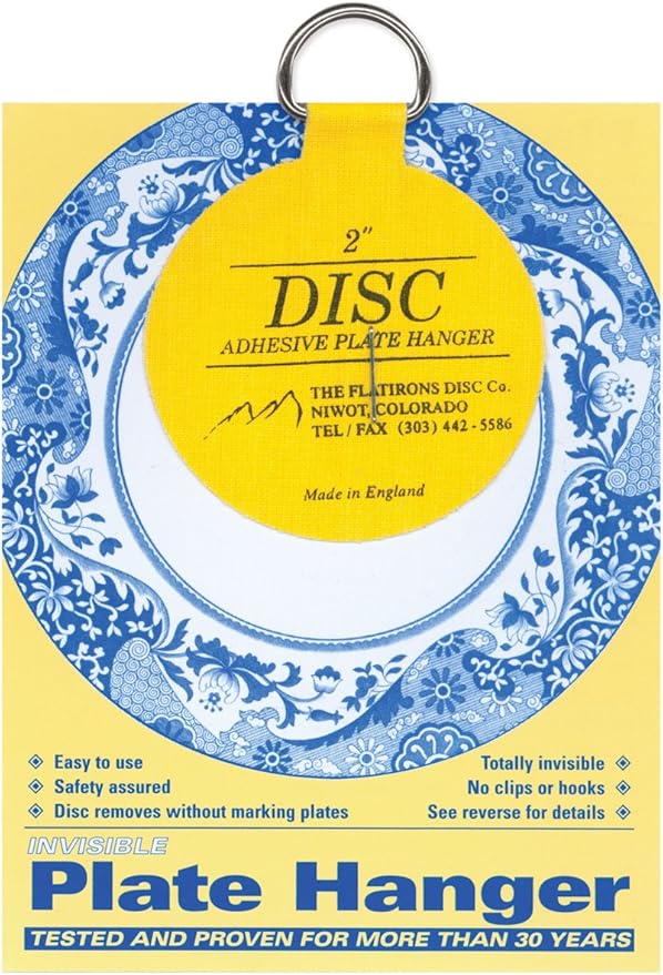 Amazon.com: Flatirons Disc Invisible Plate Hanger, 2-inch : Home & Kitchen