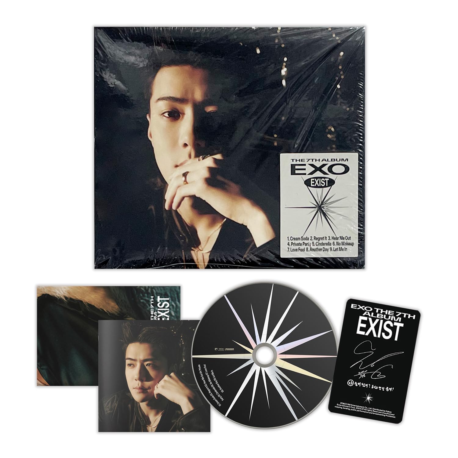 EXO - 7th Album [EXIST] (DIGIPACK Ver - SEHUN Ver.) Cover + Booklet + CD-R + Photo Card + Folded ...
