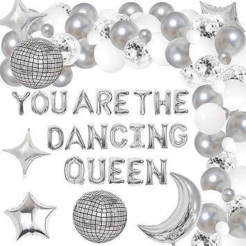 Amazon.com: You are the Dancing Queen Decoration Iridescent Birthday ...