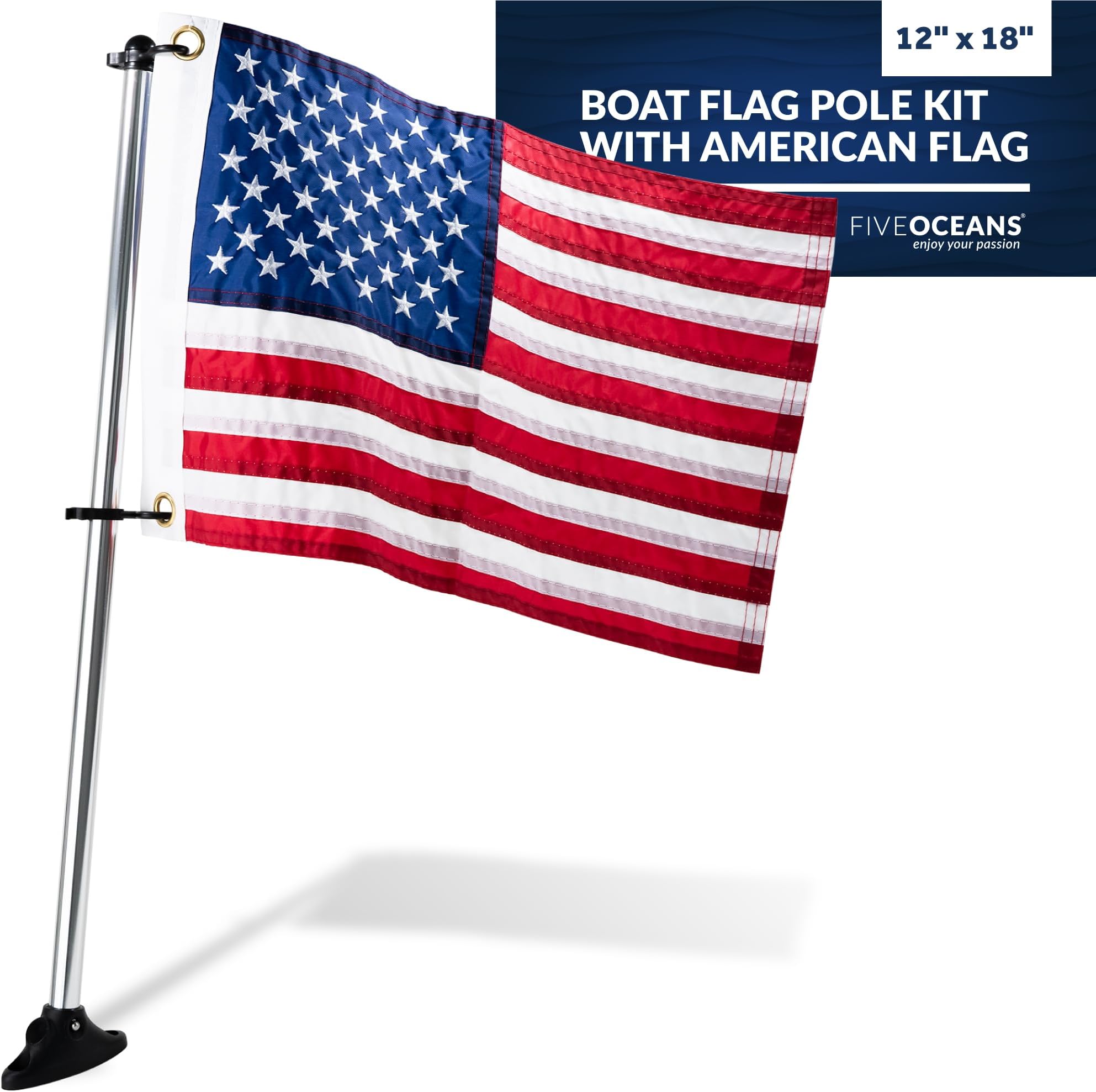 Amazon.com : Monster Tower Boat Flagpole – Wakeboard Boat Flag Pole ...