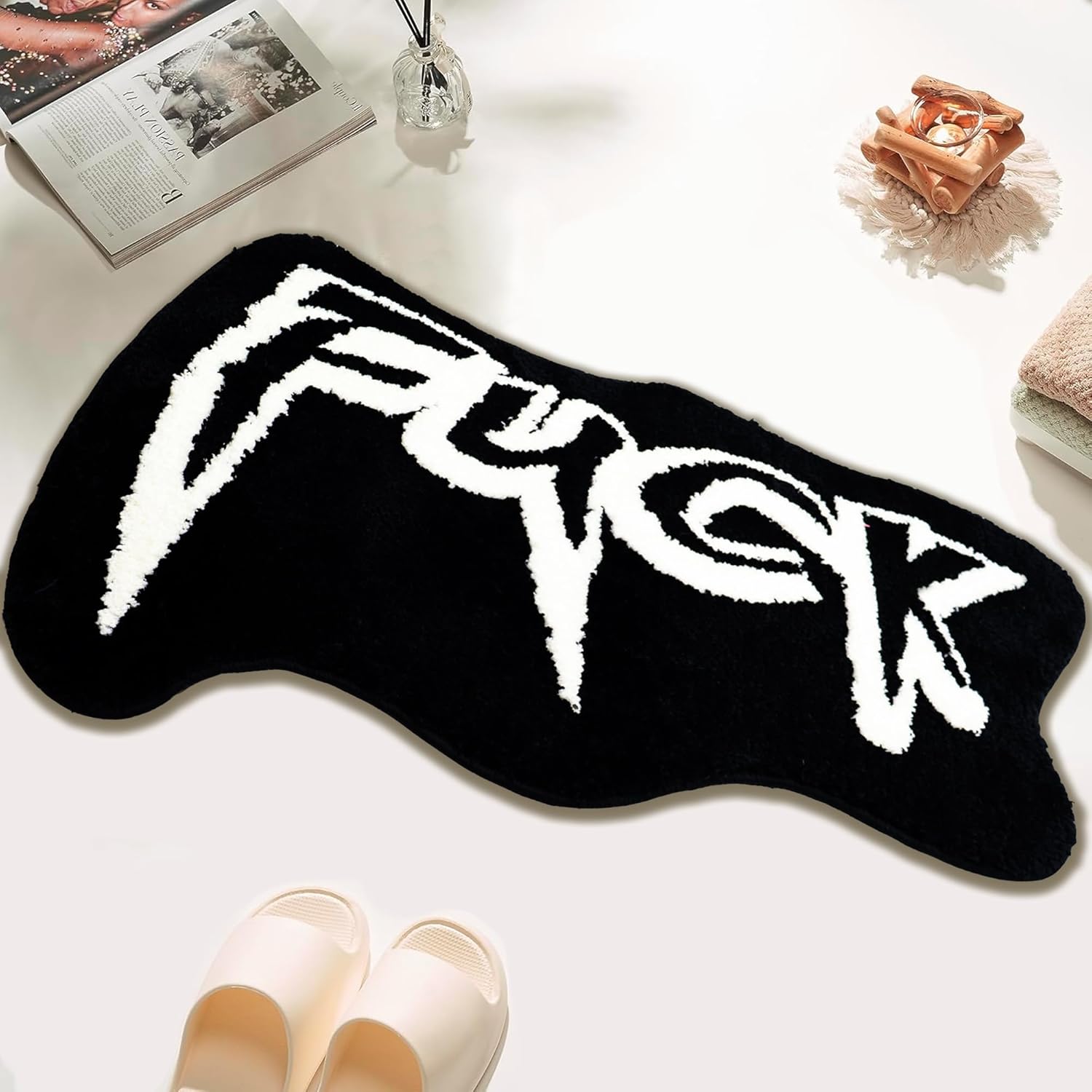 Amazon.com: Okedico Cool Funny Swear Word Floor Mat Rugs Doormat ...