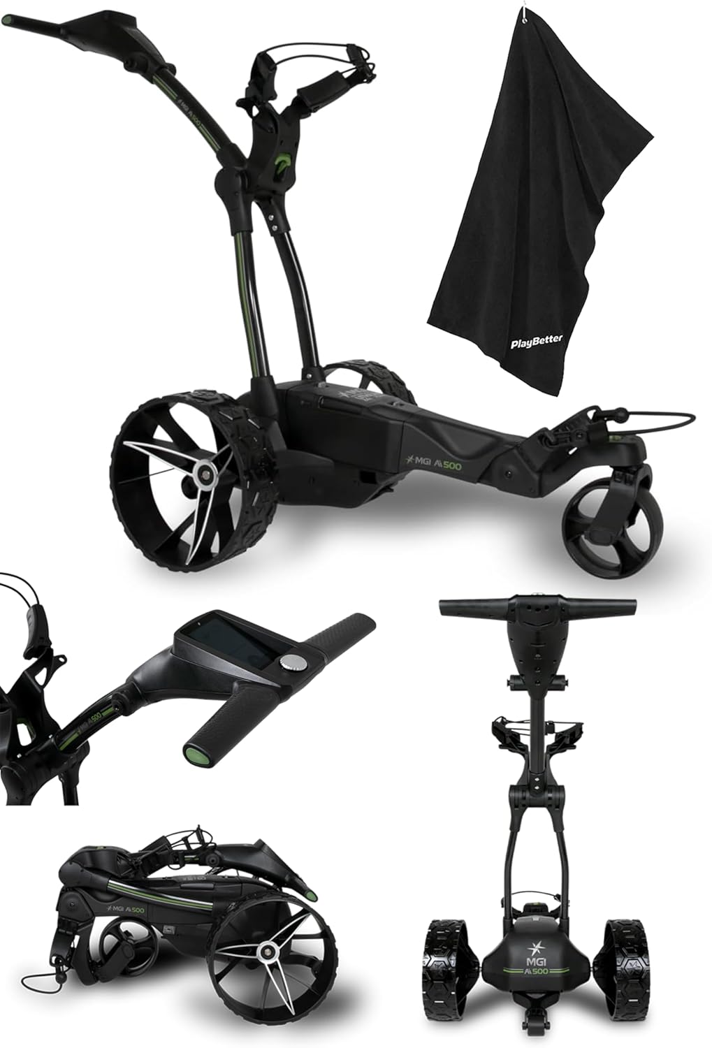 Amazon.com: MGI Ai 500 GPS Electric Golf Cart Caddy Bundle - All ...