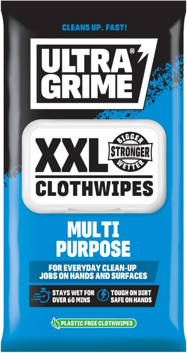 UltraGrime Multi-Purpose XXL Wet Wipes - Multi-use Hand Wipes - Heavy ...